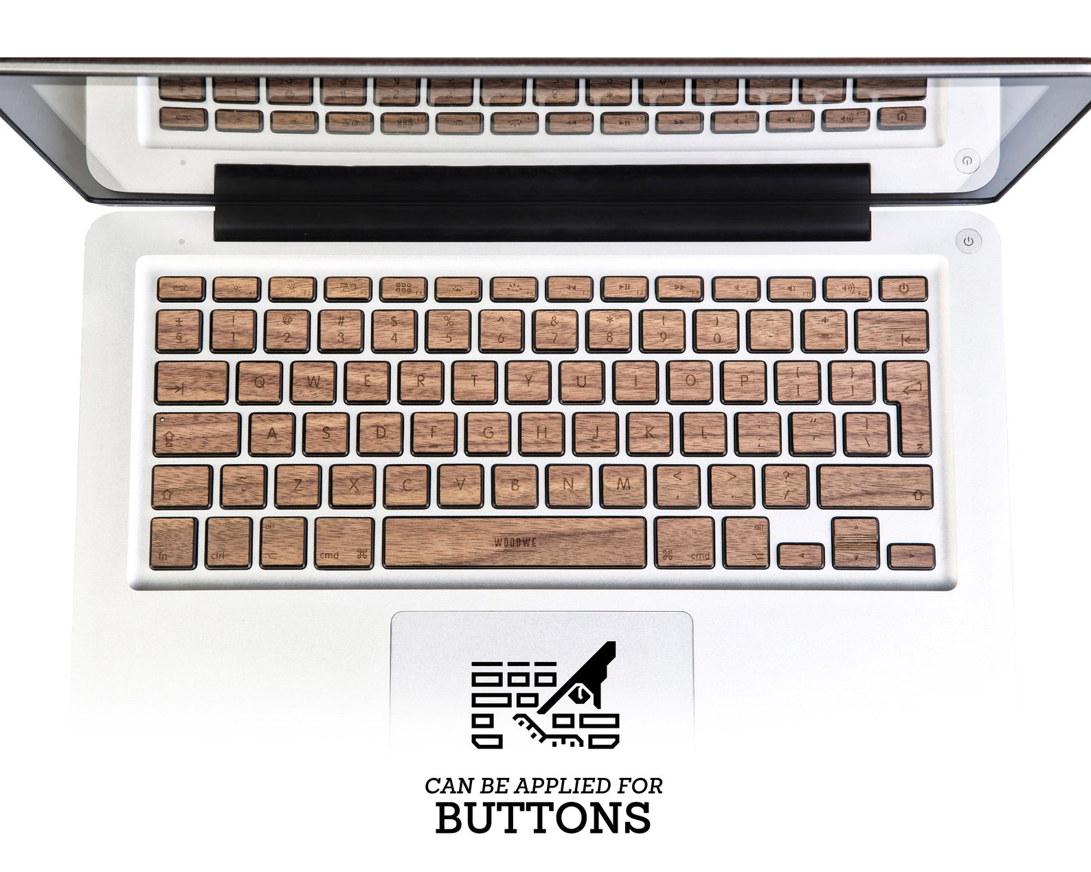 Walnut Wood Macbook Pro Keyboard Sticker Mac Book Air Pro 13 | Etsy
