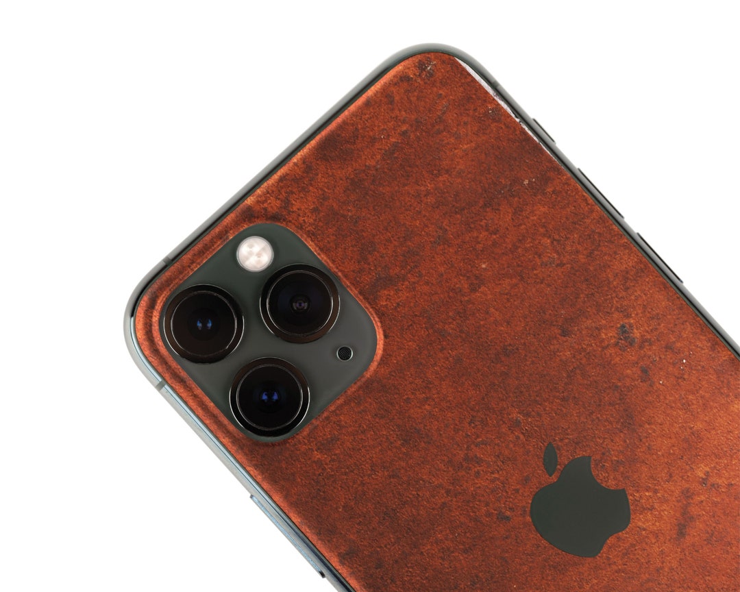 Real Metal iPhone Skin, Zero Waste Natural Phone Sticker, Rust Metal ...