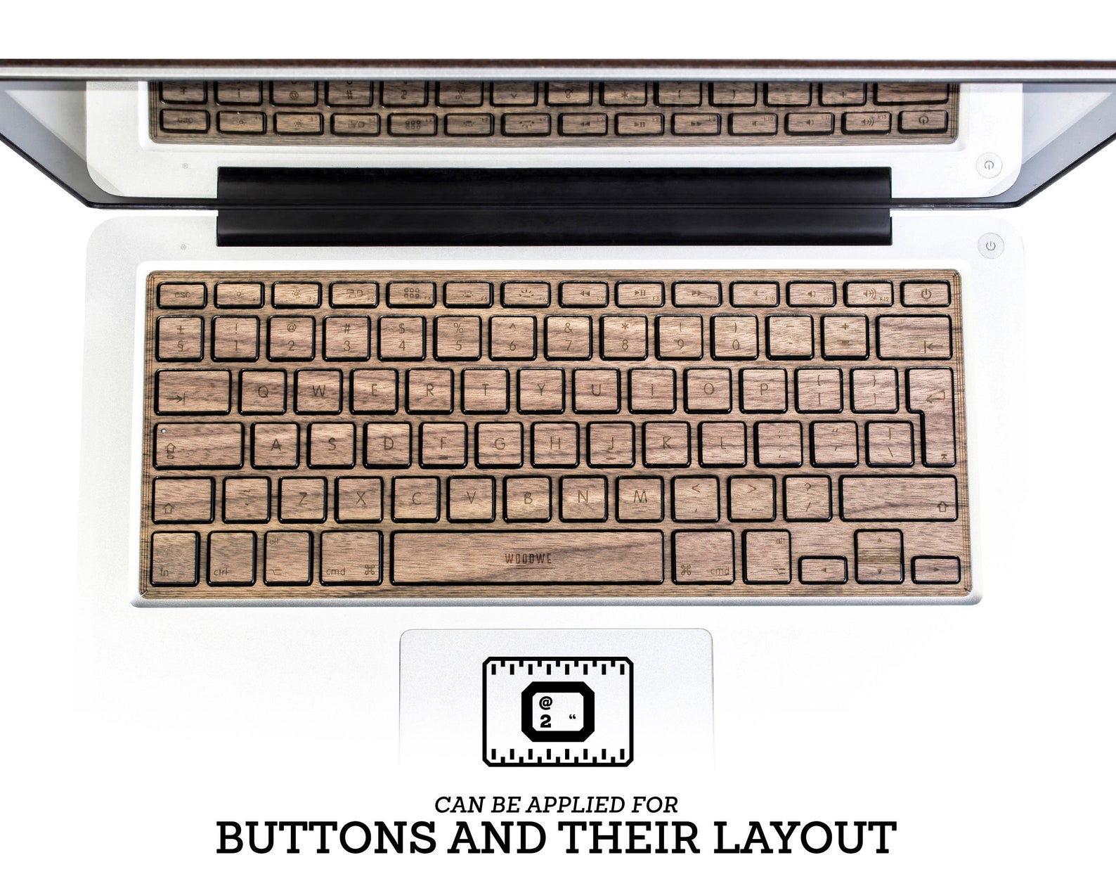 Walnut Wood Macbook Pro Keyboard Sticker Mac Book Air Pro 13 | Etsy