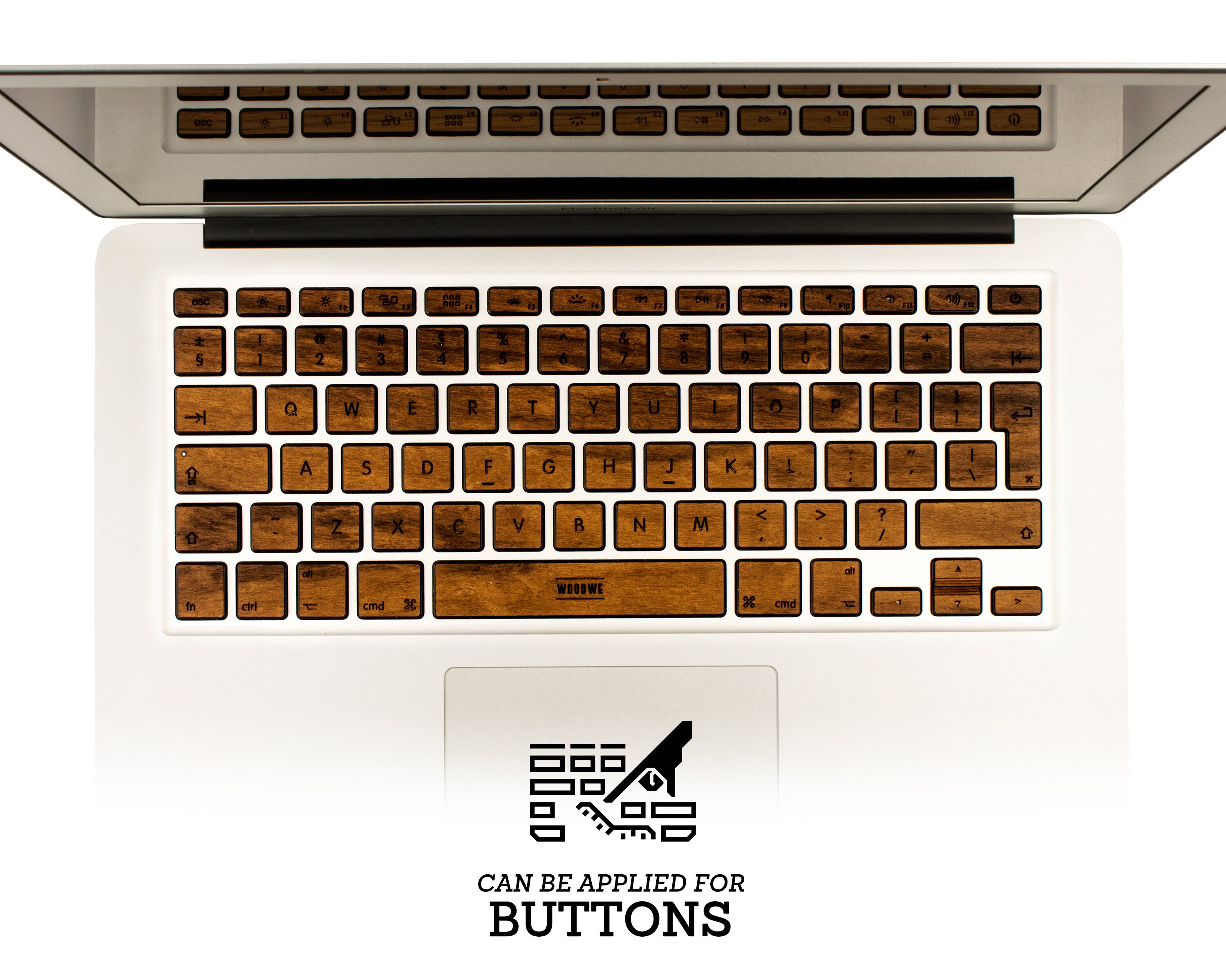 Imbuia Wood Mac Keyboard Stickers Keyboard Skin for Apple Mac | Etsy