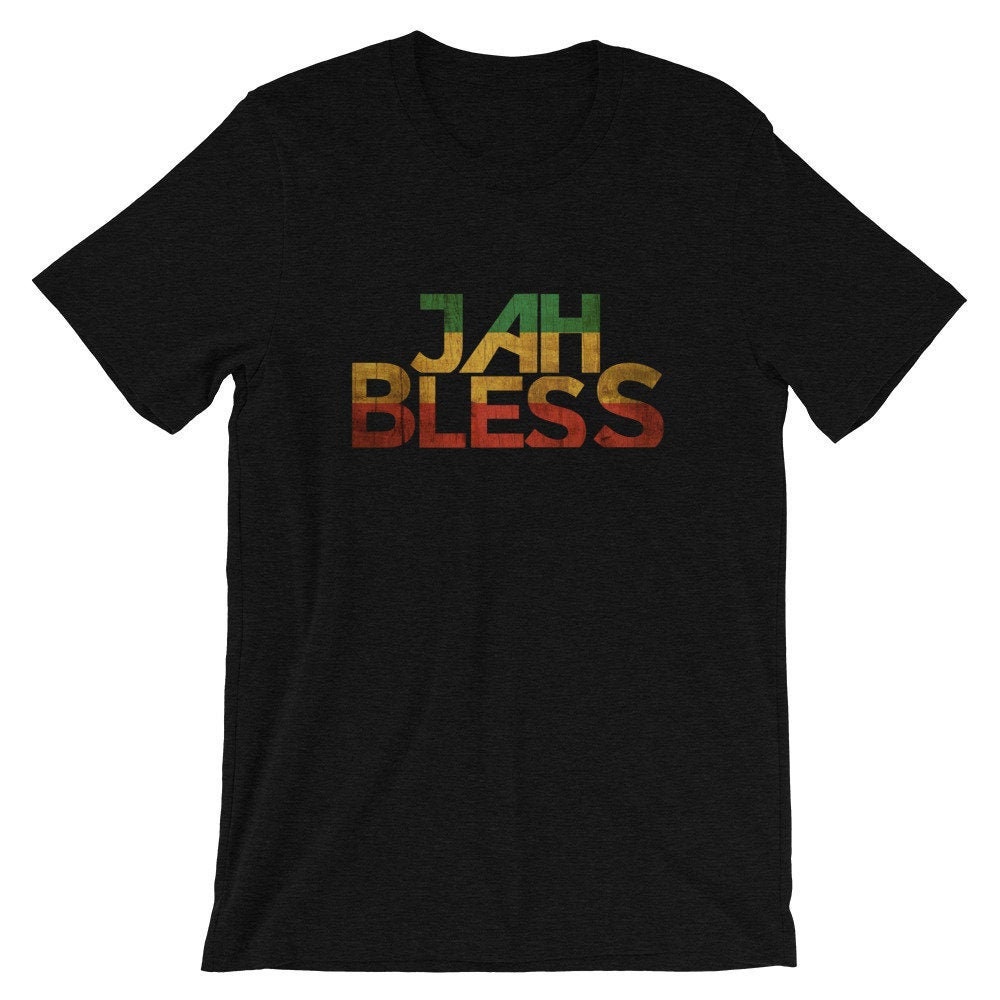 Jah Bless Rastafari Camiseta Unisex de manga corta Reggae Roots Rock ...