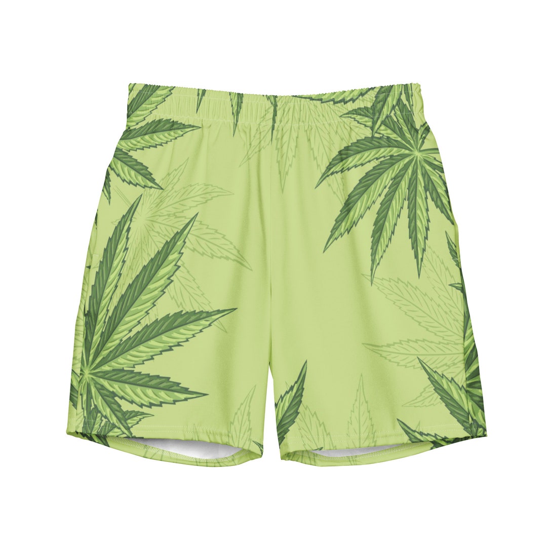 Cannabis Marijuana Pattern Men's Swim Trunks - Etsy