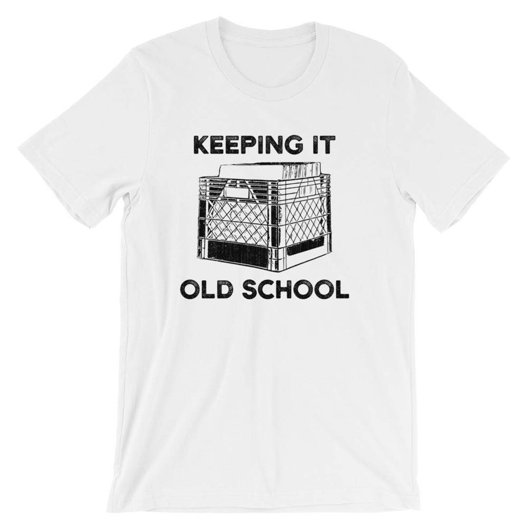 Keeping It Old School Vinyl Record Collection Short-sleeve Unisex T ...