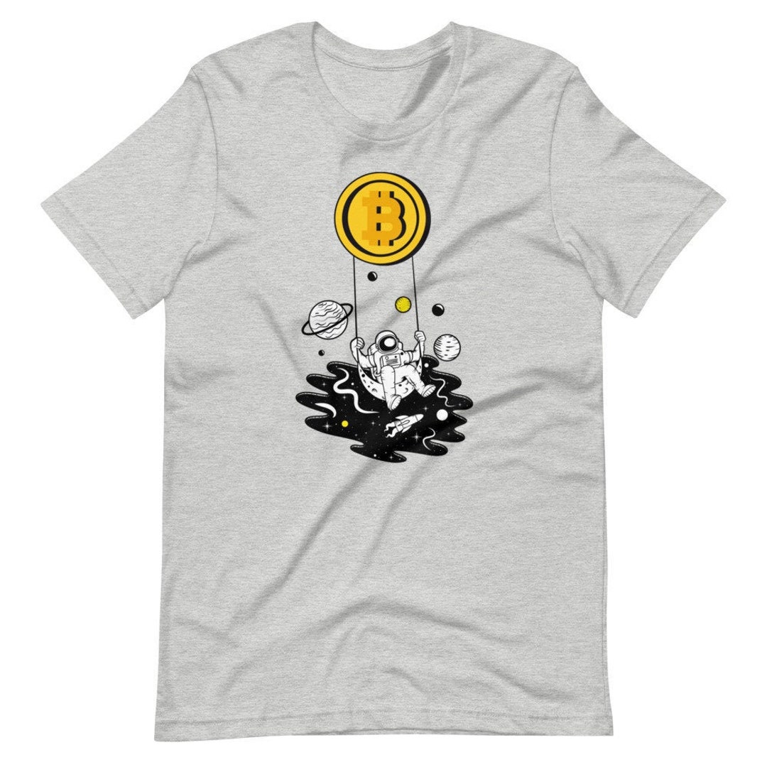 Bitcoin Crypto Currency to Outer Space Short-sleeve Unisex T-shirt - Etsy