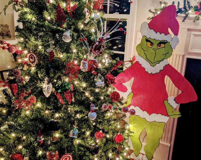 Grinch Style Yard Art Pattern 5ft DIY! - Etsy