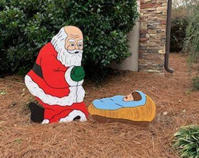 Santa Claus Yard Art 36" Jesus DIGITAL PATTERN! Download! - Etsy