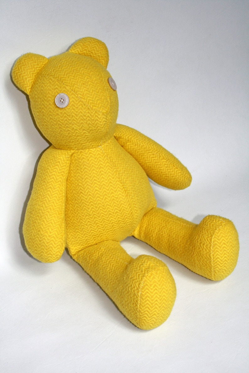 Yellow Textured Wool Classic Teddy - Etsy