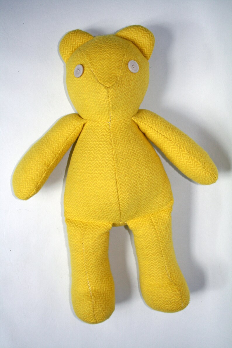 Yellow Textured Wool Classic Teddy - Etsy