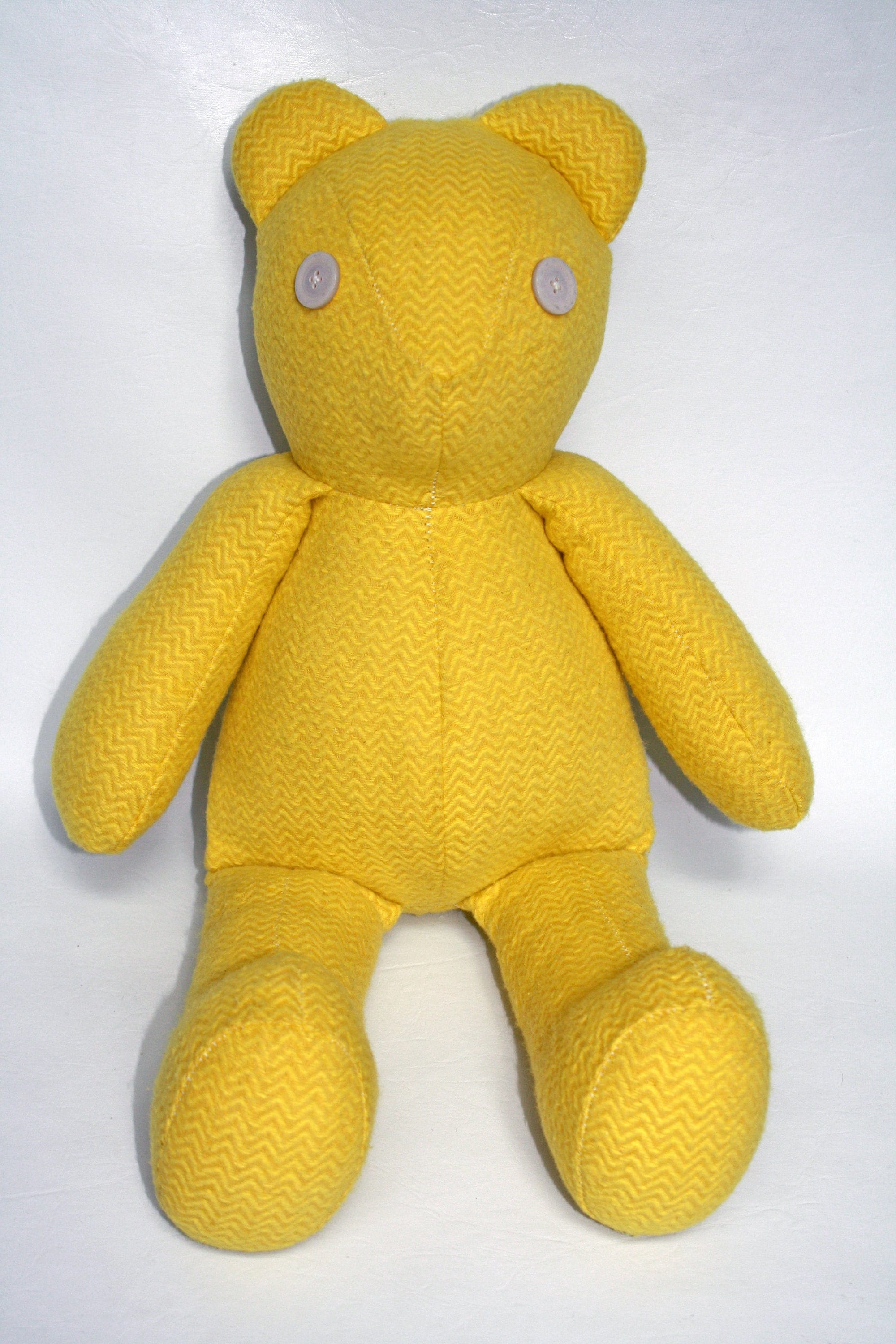 Yellow Textured Wool Classic Teddy - Etsy