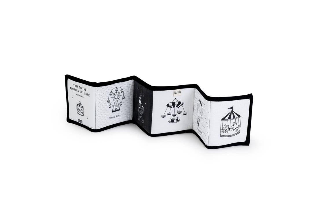 Baby Fabric Book Baby Toys Soft Book Newborn Gift Black & White Soft ...