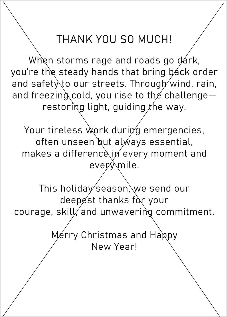 PACK OF 10: "transmission Line Cowboys" Linemen Christmas Greeting ...