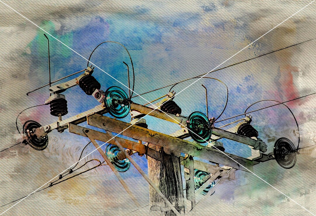 Watercolor Insulator Art Print - UNFRAMED - Power Lineman-utility ...