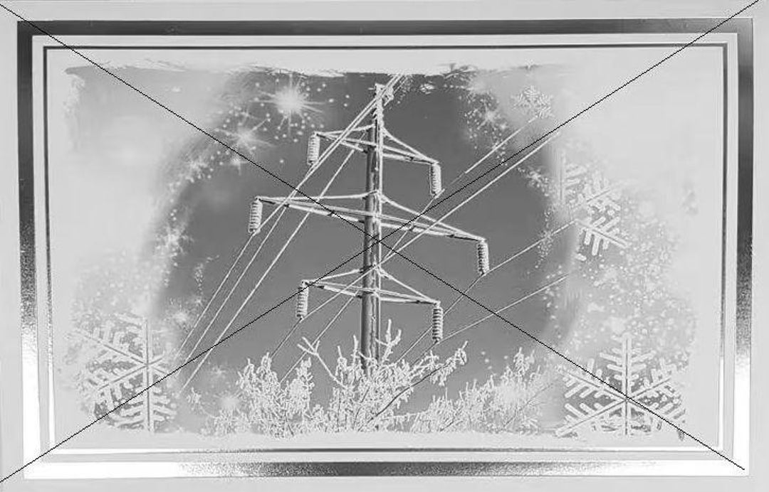 PACK OF 10: Metallic Silver Transmission Tower Lineman Holiday ...