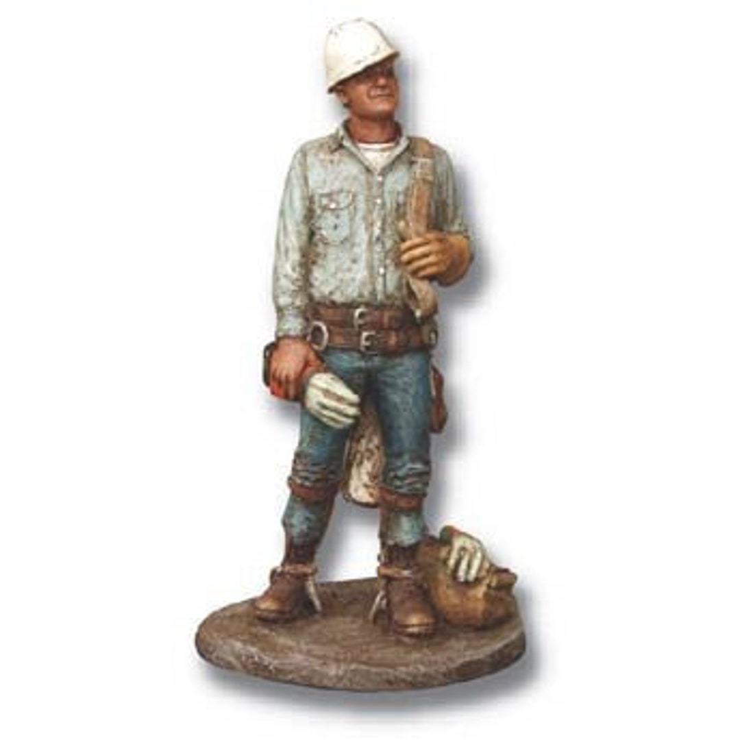 To the Top Power Lineman Sculpture. Amazing Statue for Electrical Power ...