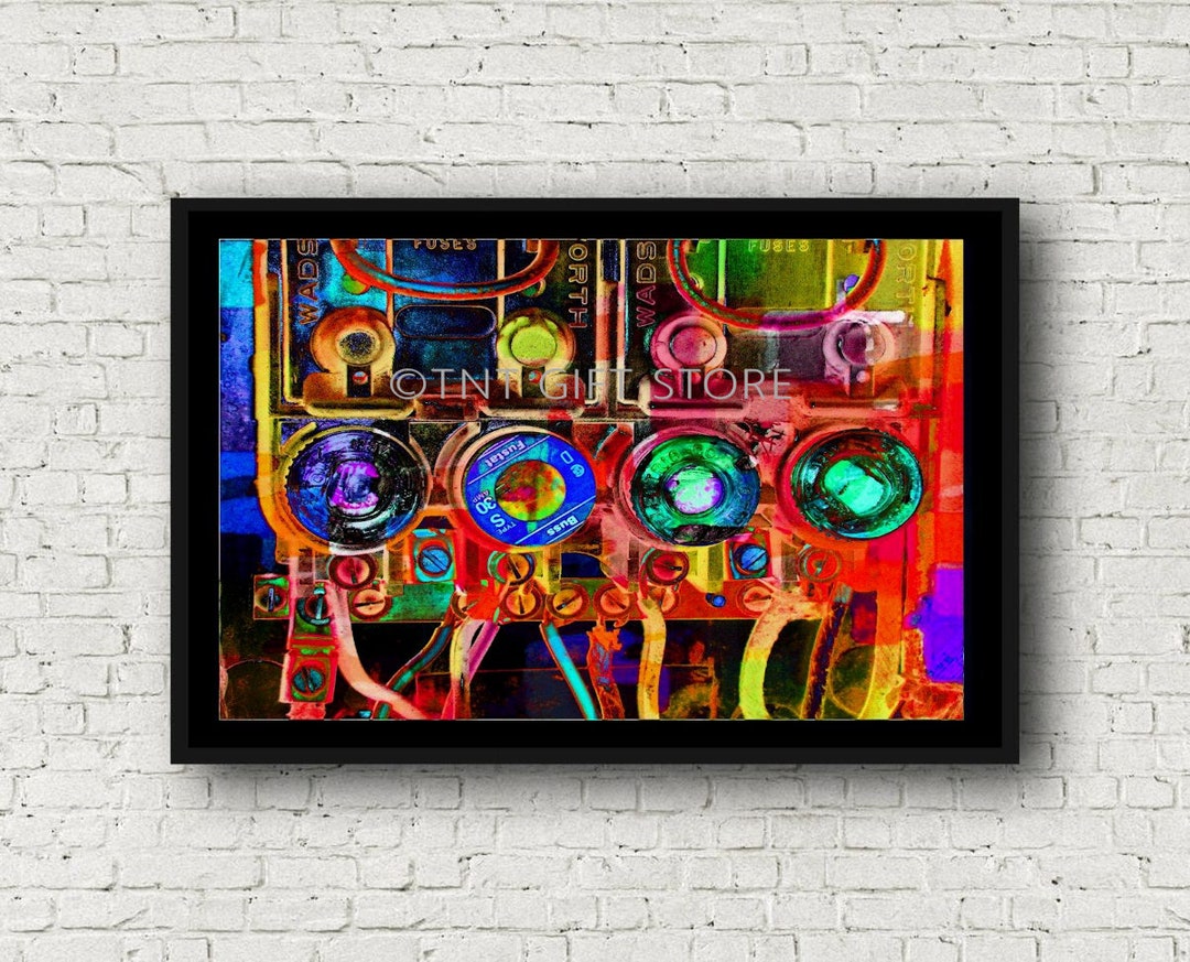 Electrical Breaker Box - Abstract Art Print - Electrician-engineer Two ...
