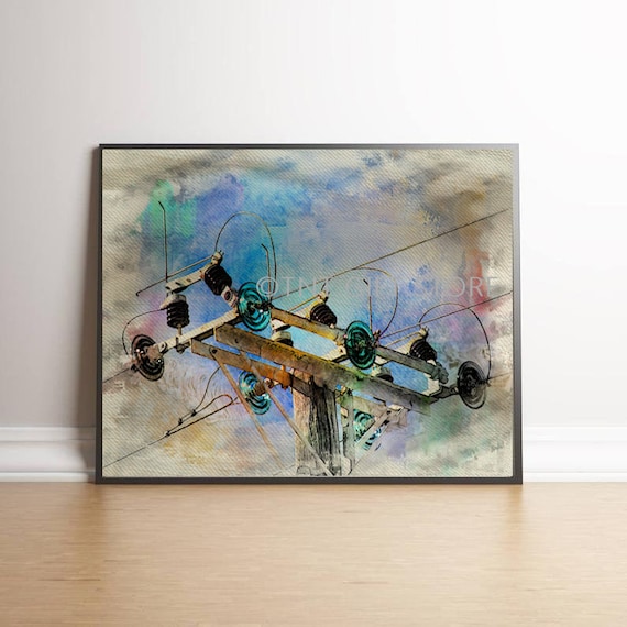 Watercolor Insulator Art Print UNFRAMED Power - Etsy