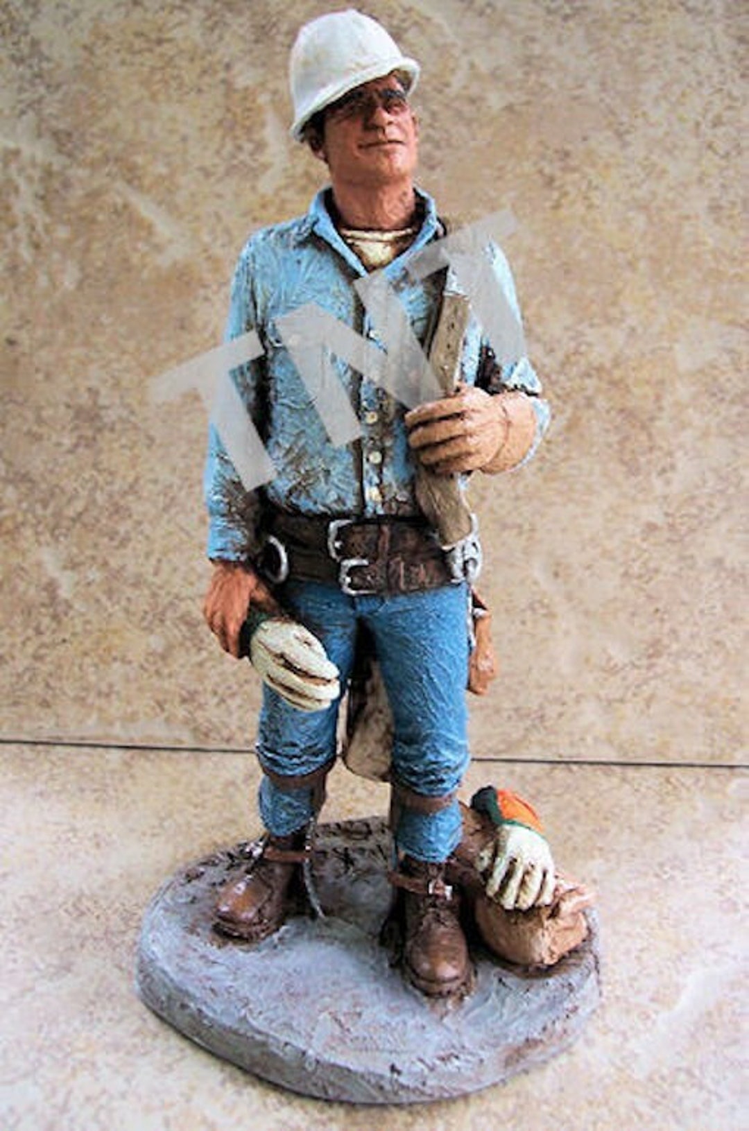 To the Top Power Lineman Sculpture. Amazing Statue for Electrical Power ...