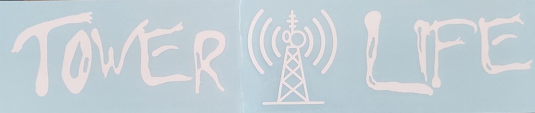 Tower Life 11 X 2 Inch Cell Tower Climber Window Decal Sticker for Car ...