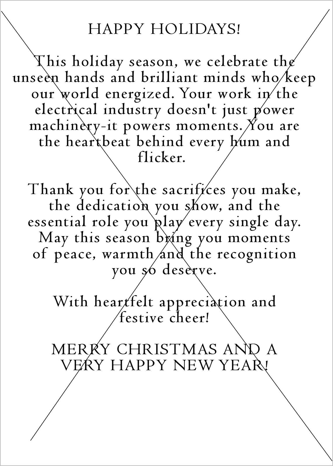 PACK OF 10: "transmission Line Cowboys" Linemen Christmas Greeting ...
