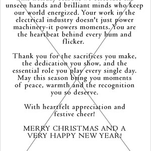 PACK OF 10: "transmission Line Cowboys" Linemen Christmas Greeting ...