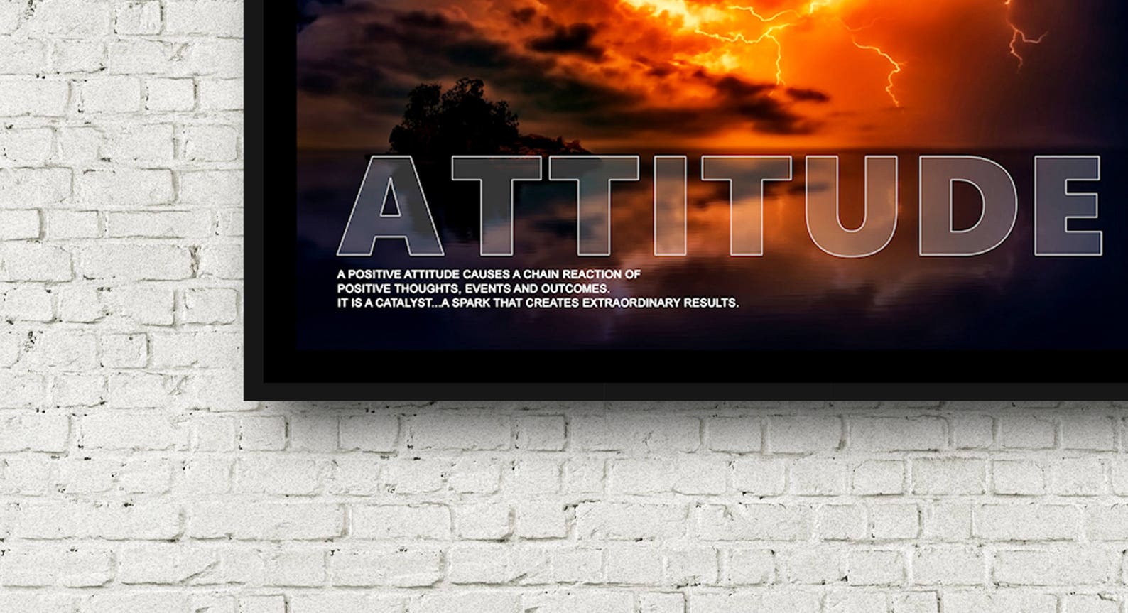 Positive Attitude Art Print Motivation Poster 11x17 or 13 X - Etsy