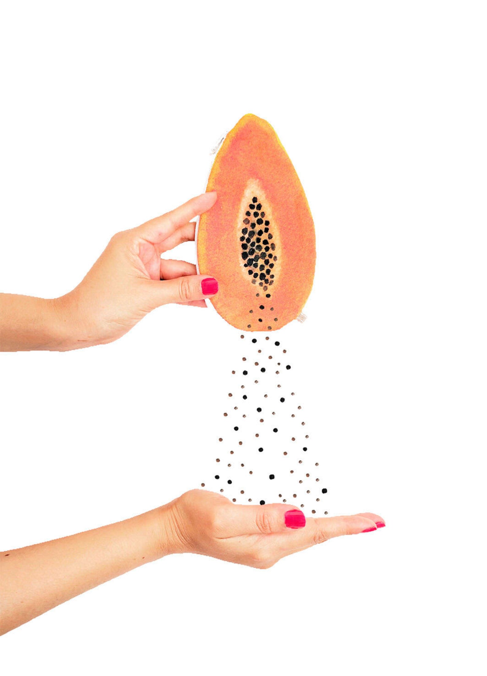 Papaya: Vanity Case Papaya, Bag for Cosmetics, Change Purse Papaya ...