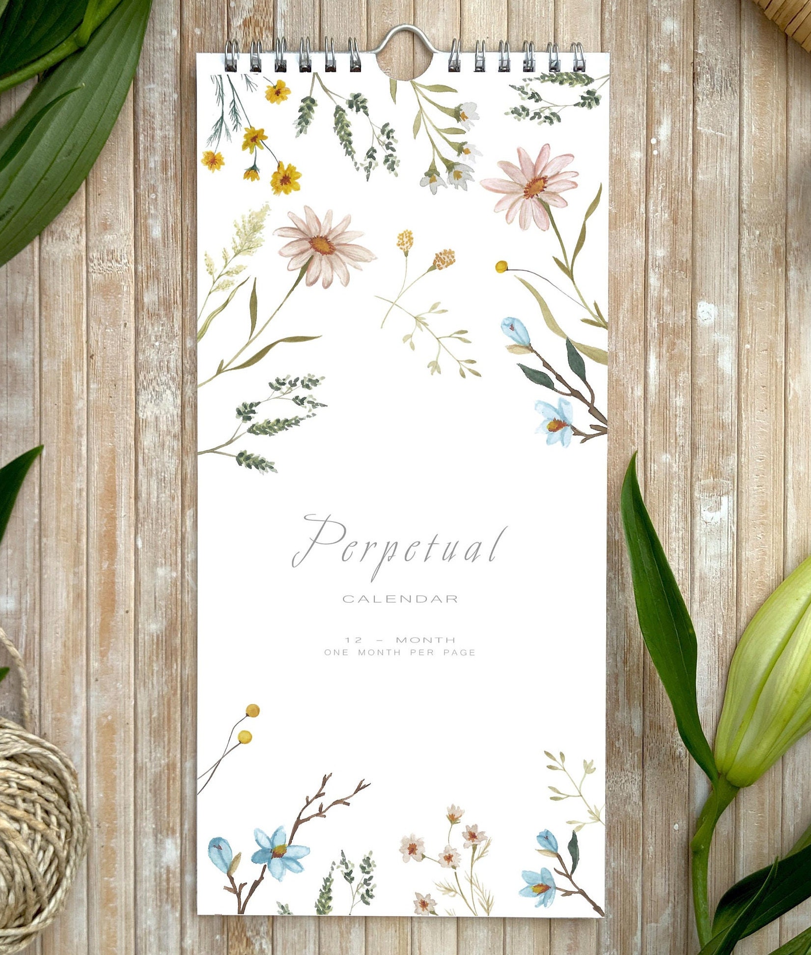 Perpetual Birthday Calendar Perpetual Wall Calendar - Etsy