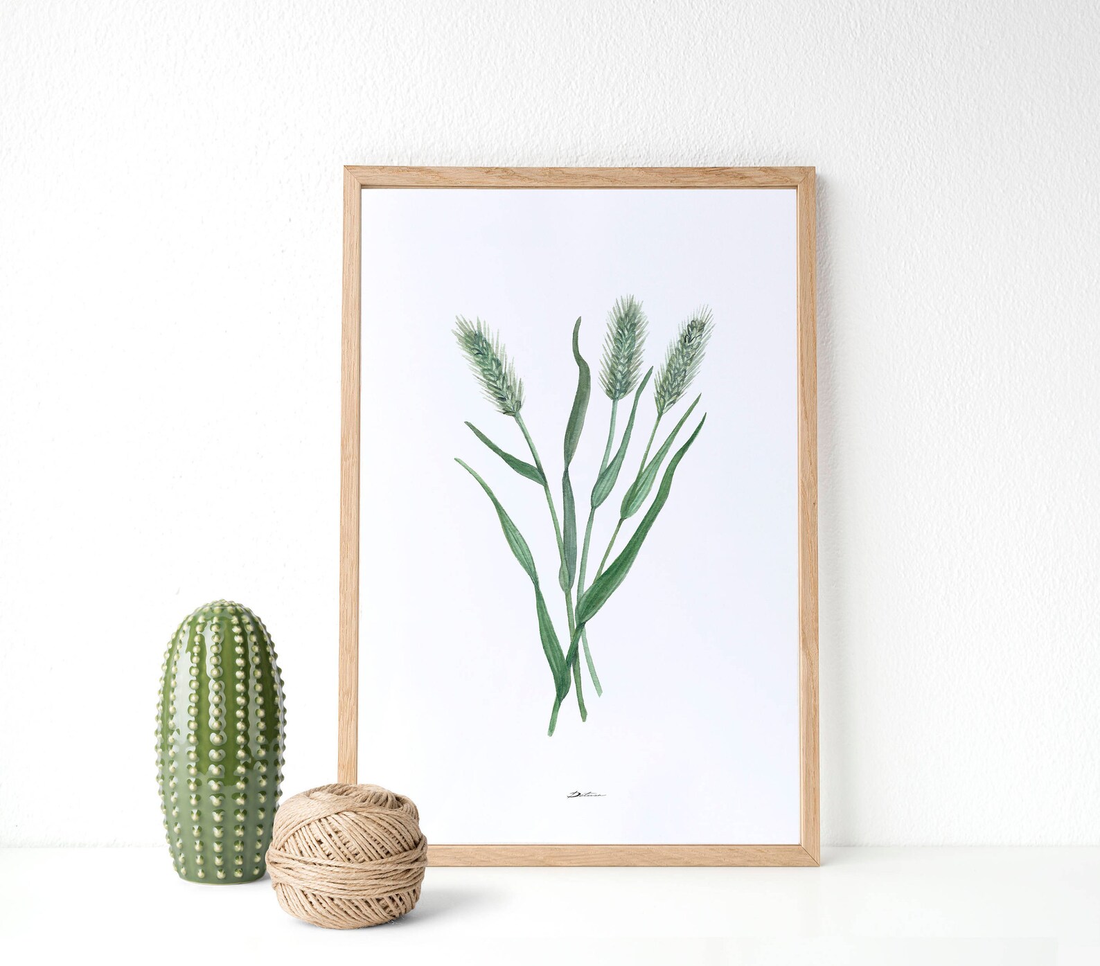 Barley Illustration Botanical Print Kitchen Decor Kitchen - Etsy
