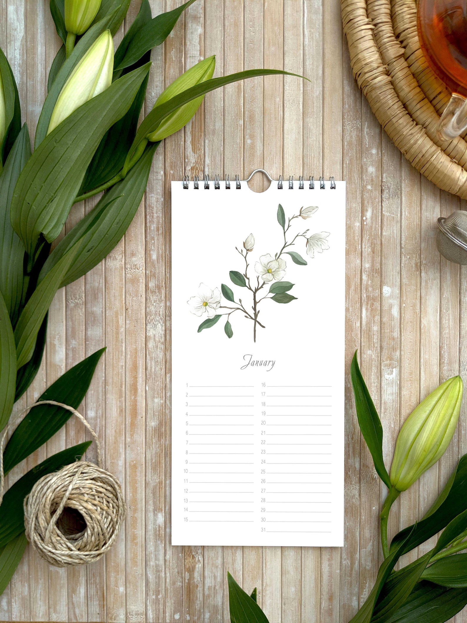 Perpetual Birthday Calendar Perpetual Wall Calendar - Etsy