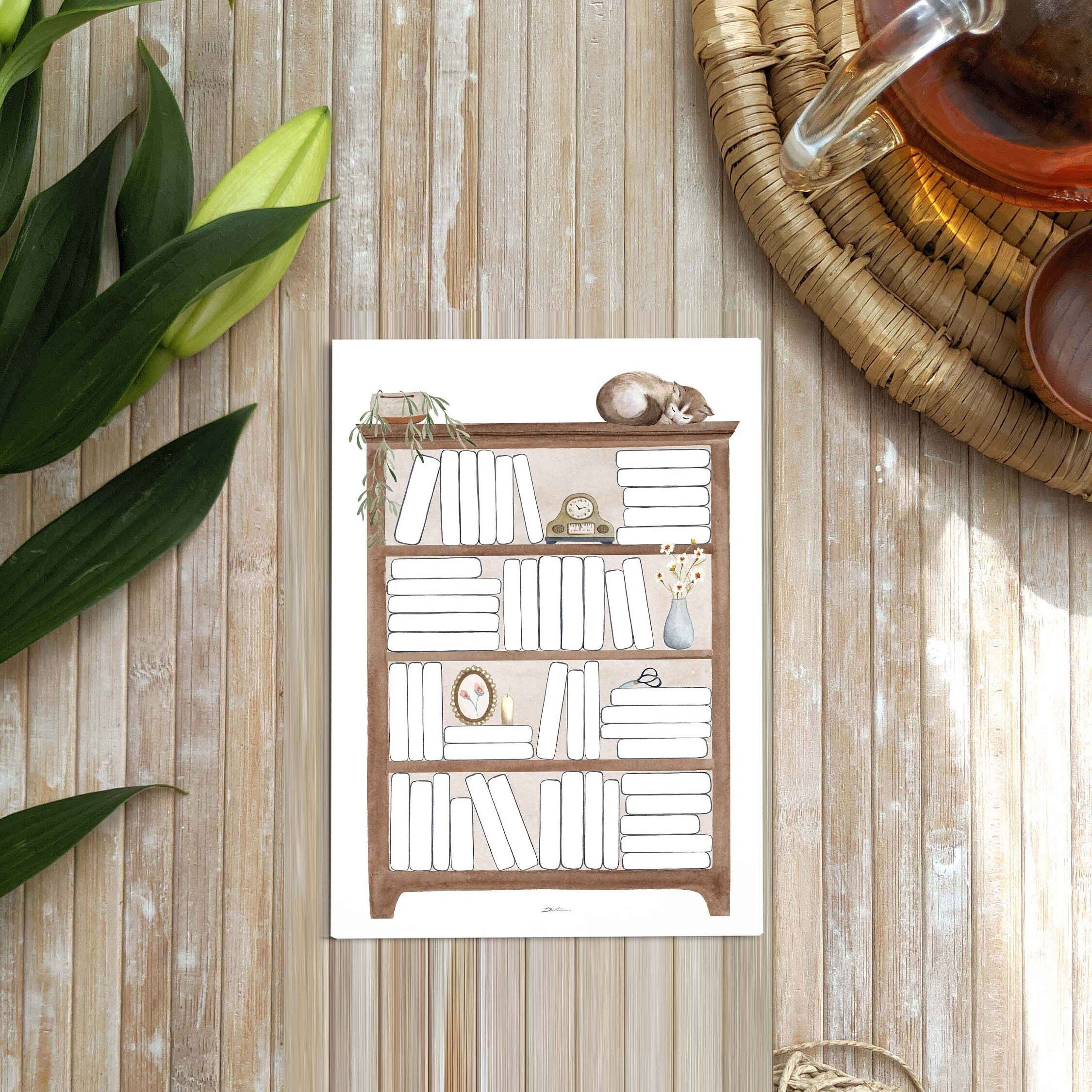 Reading Log Book Lover Art Printable Read Log Book List | Etsy