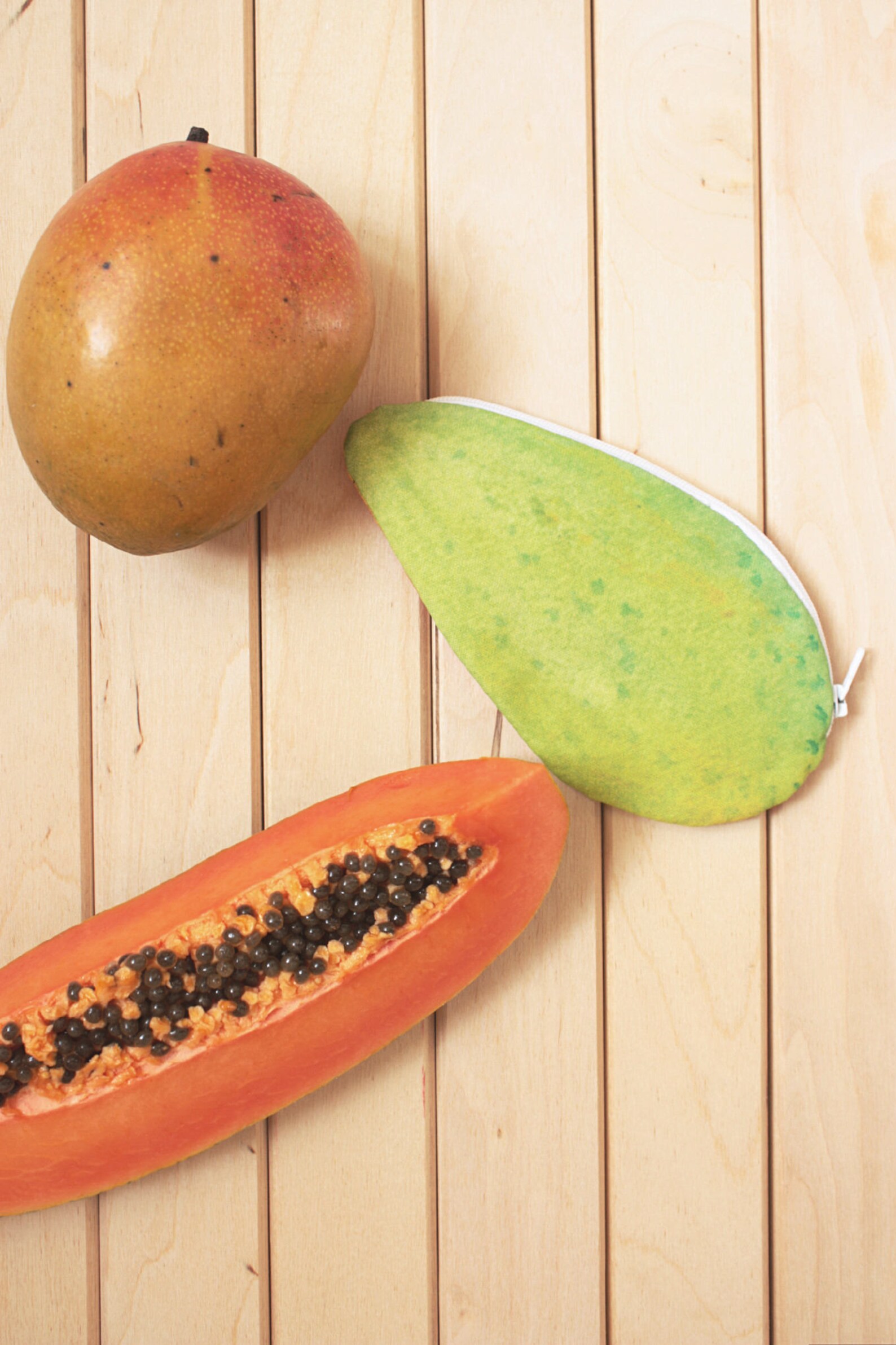 Papaya: Vanity Case Papaya, Bag for Cosmetics, Change Purse Papaya ...