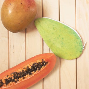 Papaya: Vanity Case Papaya, Bag for Cosmetics, Change Purse Papaya ...