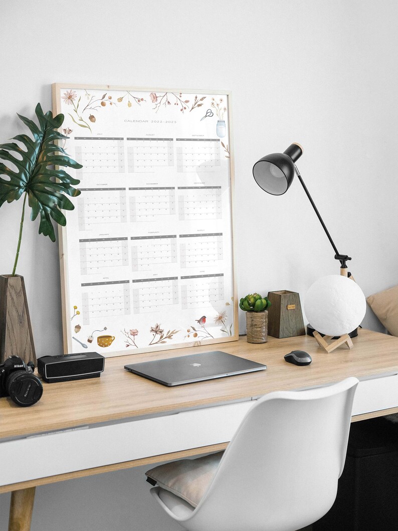 Academic Calendar 2022 2023 Mid Year Wall Calendar - Etsy