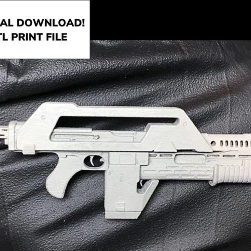 Aliens Pulse Rifle 1.1 Scale STL Files 3D Printing | Etsy Australia