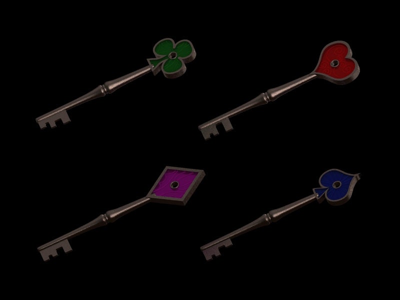 Resident Evil 2 RPD Precinct Keys STL File for 3D Printing - Etsy UK