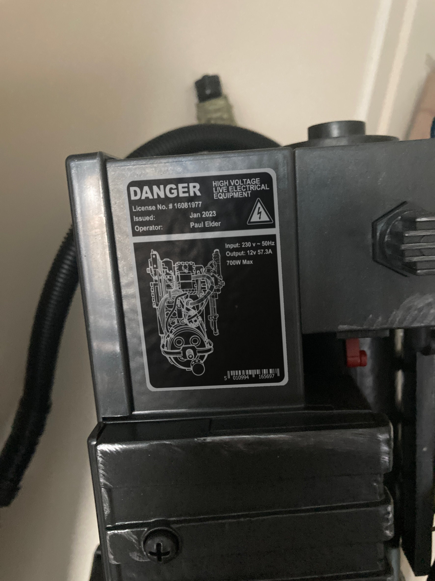 Ghostbusters Proton Pack, Licence, Warning Label, PDF, Digital Download ...