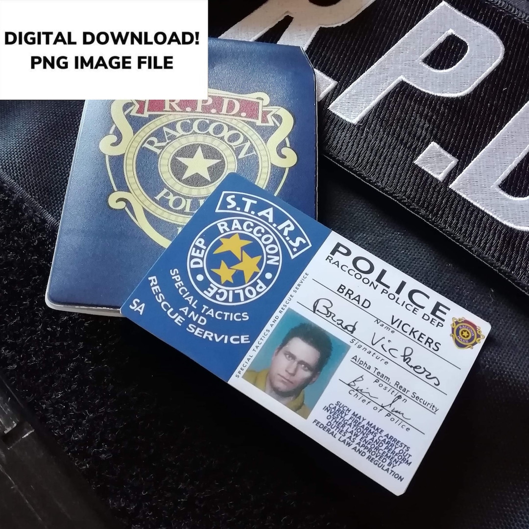 Resident Evil 3, STARS ID Card, Screen Accurate, Digital Download - Etsy