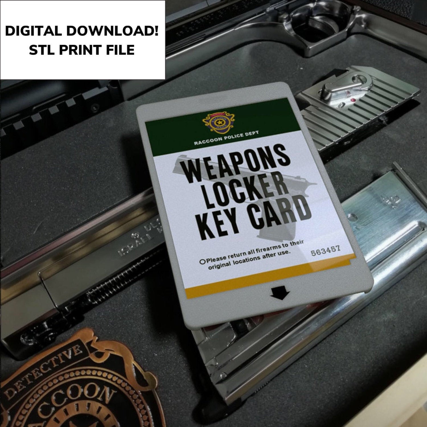 Resident Evil 2 Weapons Key Card Replica Cosplay Prop | Etsy