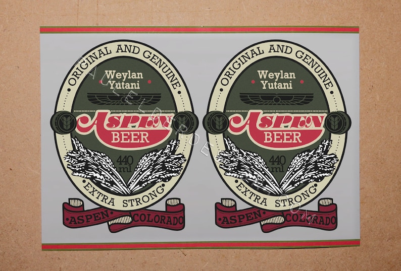 Alien Aspen Beer Label Prop Digital Download - Etsy