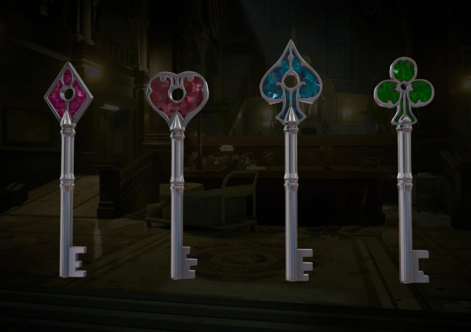 Resident Evil 2 Remake Police Station RPD Keys Prop - Etsy