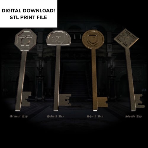 Resident Evil Stars Key STL File for 3D Printing. Digital - Etsy