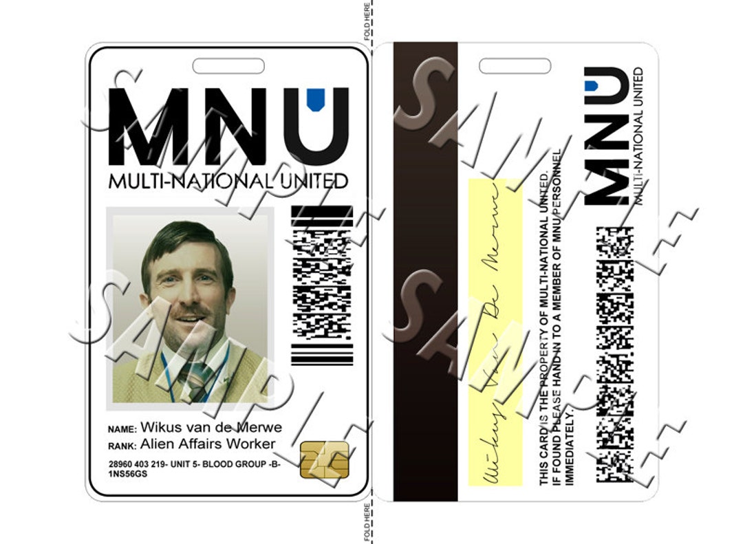 District 9 MNU ID Card Digital Download Only - Etsy