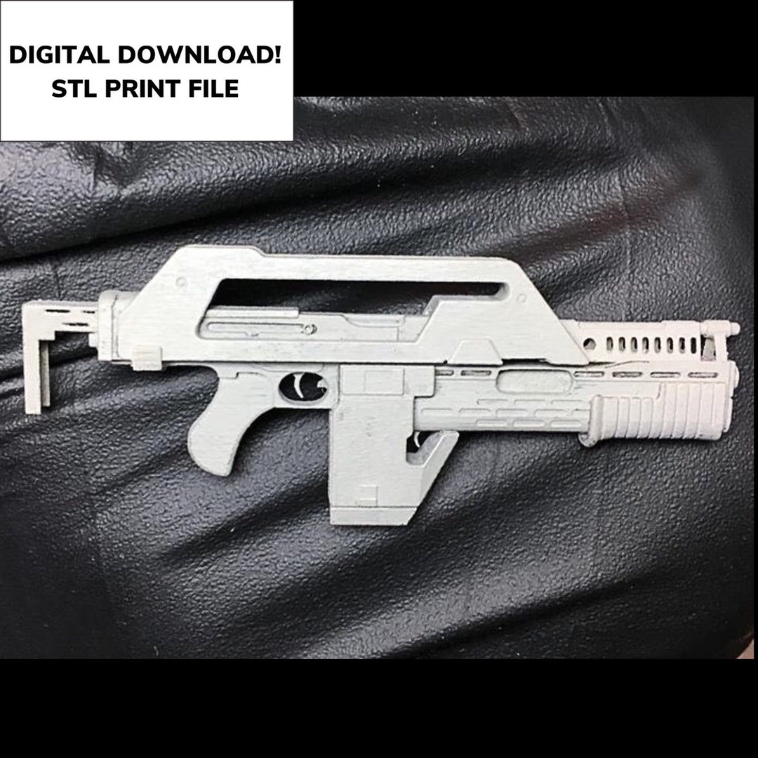 Aliens, Pulse Rifle, Escala 1.1, Archivos STL, Impresión 3D, Descarga ...