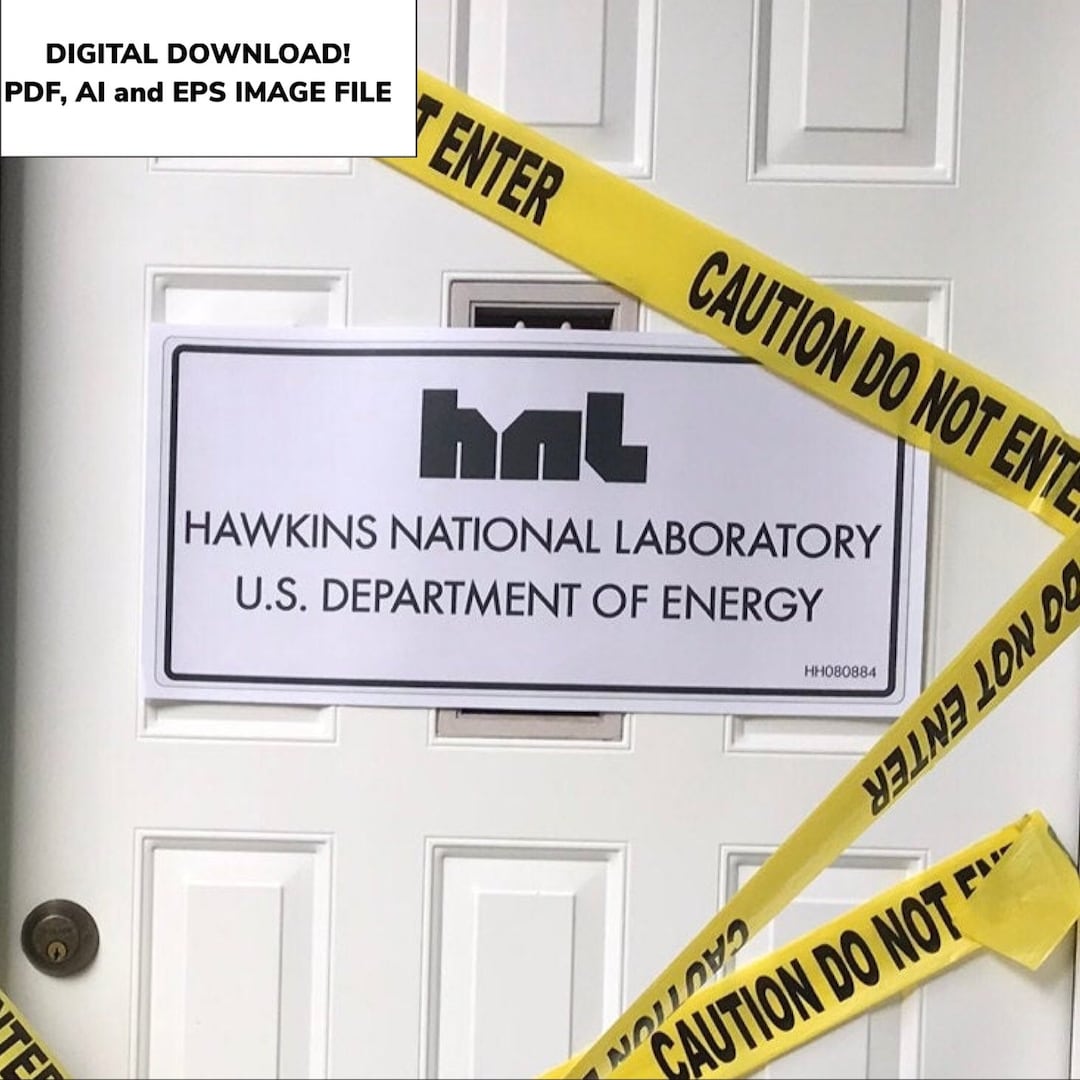 Stranger Things, Hawkins Laboratory Sign. PDF, AI and EPS Digital ...