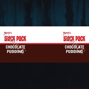 Stranger Things, Chocolate Pudding, Label, PDF, Printable, Digital ...