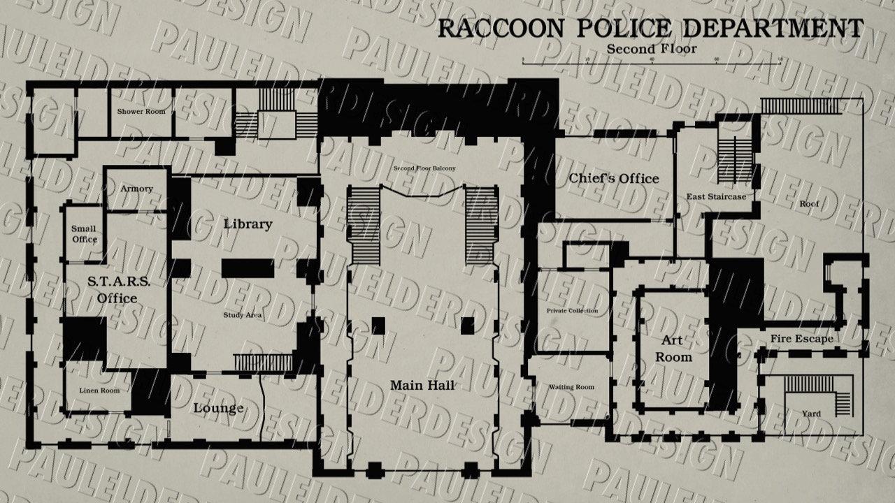 Resident Evil 2, 2nd, 3rd Floor Map, Requisite, Replik, PDF, digitaler ...