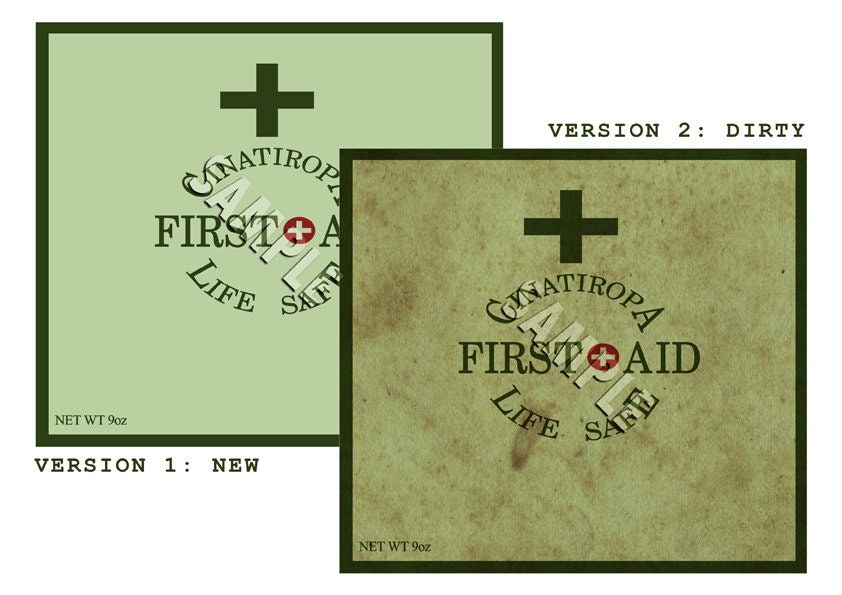 3 X Resident Evil First Aid Spray Labels, Digital Download - Etsy