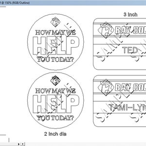 Ted Employee Badges, Printables, Digital Download - Etsy