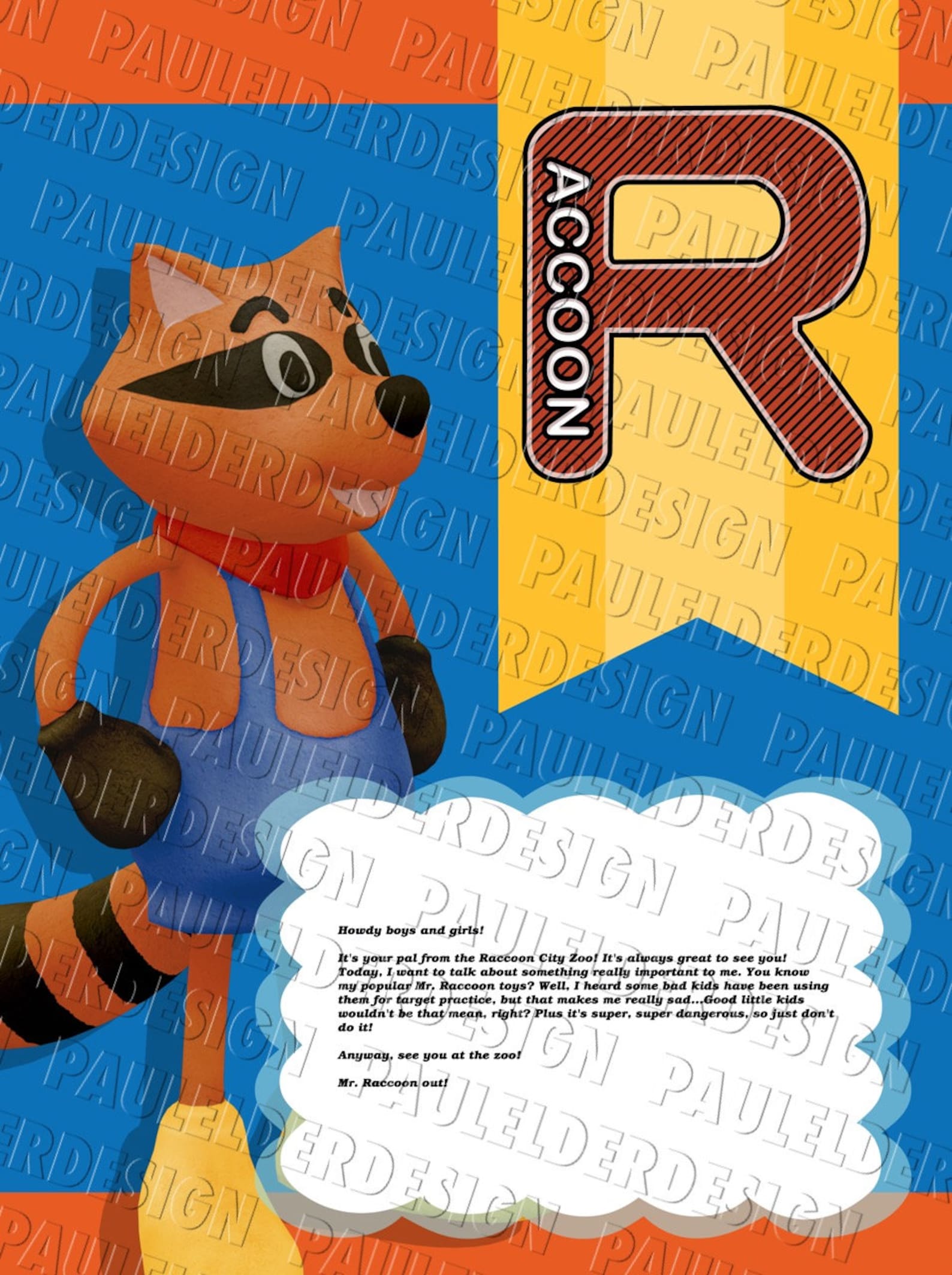 Resident Evil 2, Mr Raccoon Flyer, Prop, Replica, PDF, Digital Download ...