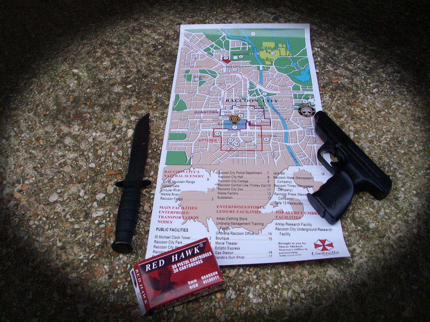 Resident Evil Map of Raccoon City Digital Download - Etsy UK